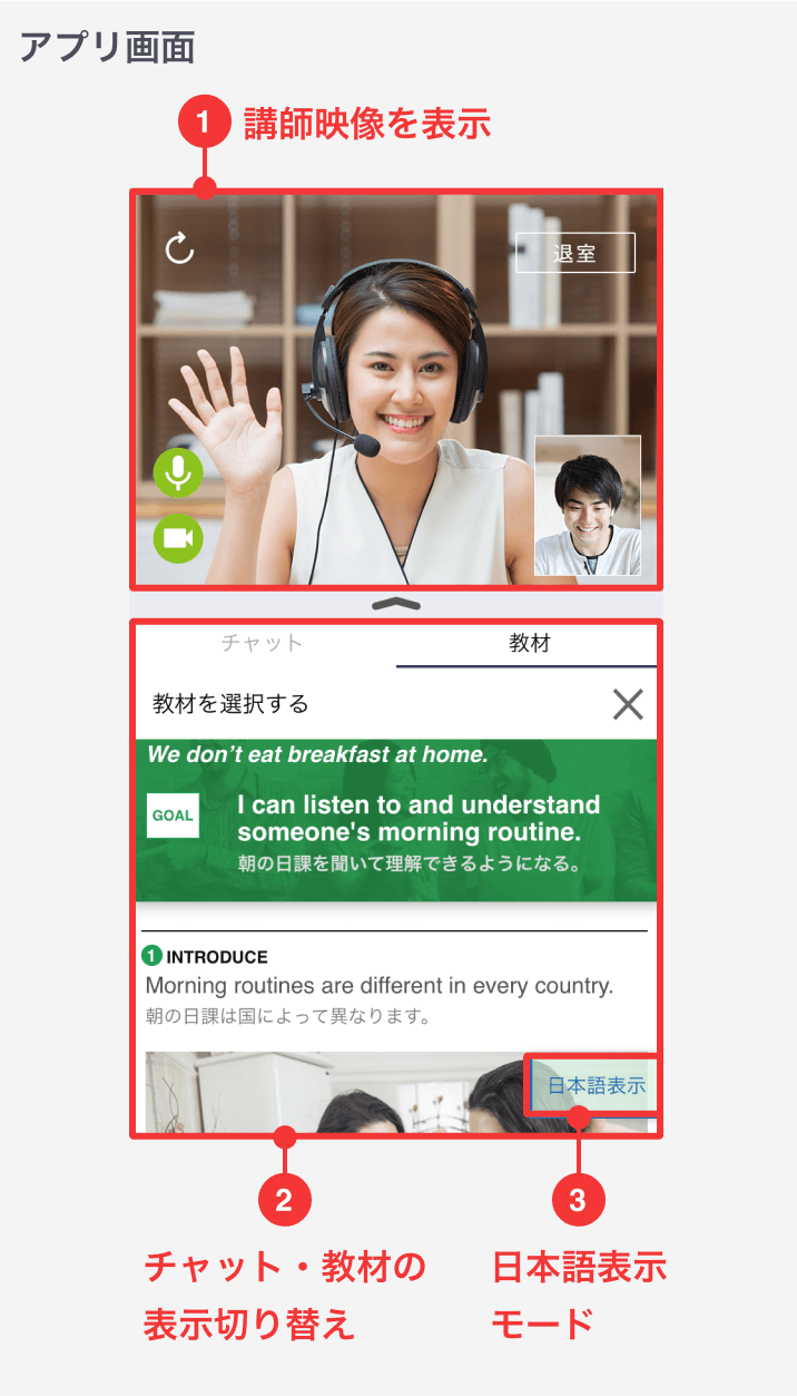 レッスンルームについて | オンライン英会話ならレアジョブ英会話